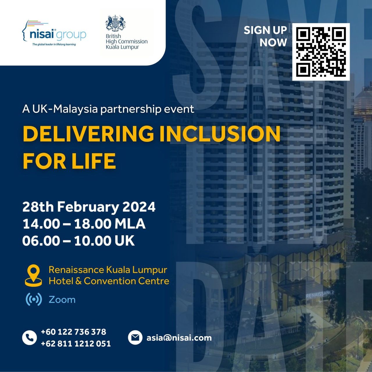 UK – MALAYSIA HYBRID SEMINAR: DELIVERING INCLUSION FOR LIFE - NISAI GROUP